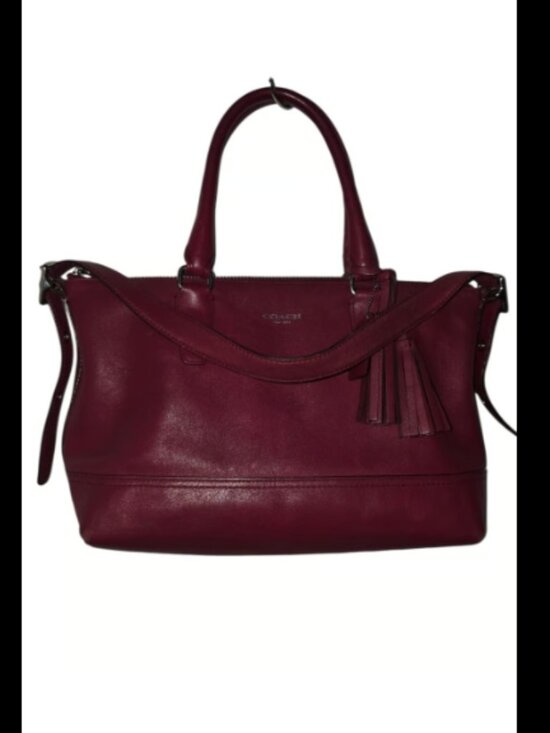 Bags | Coach Legacy Molly 21132 East West Red Leather Satchel Crossbody ...